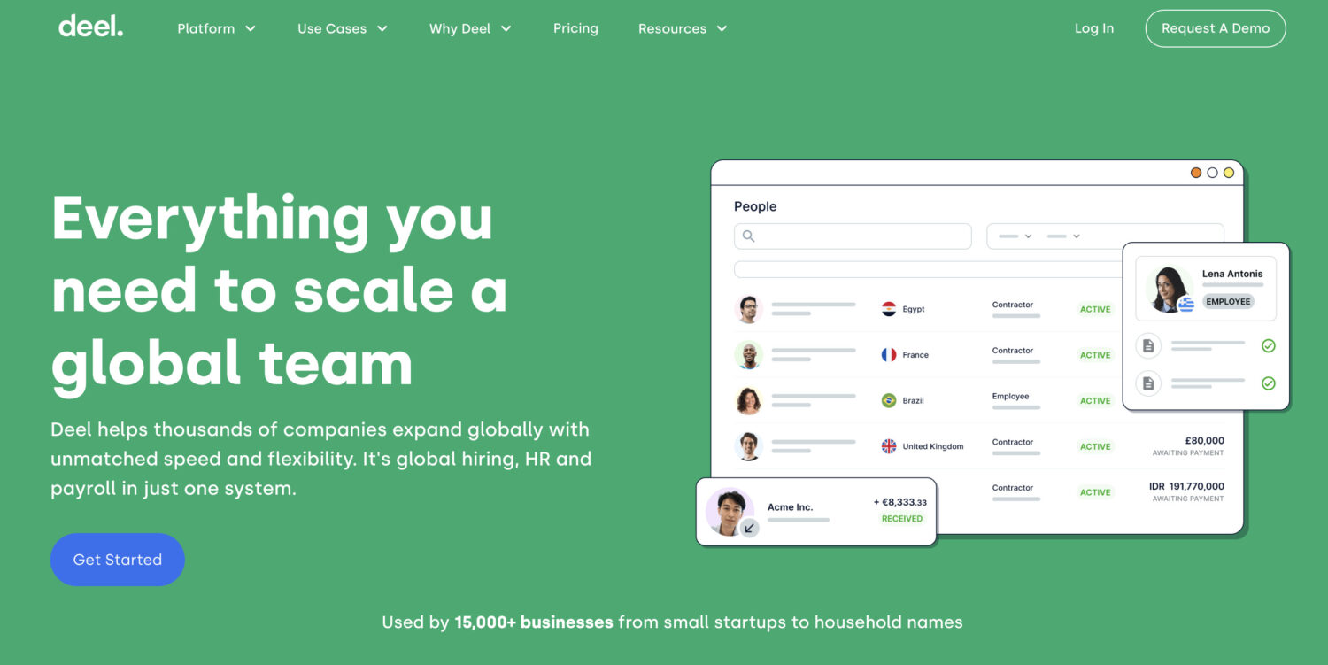 Explore 5 Best Deel Competitors | Sloneek