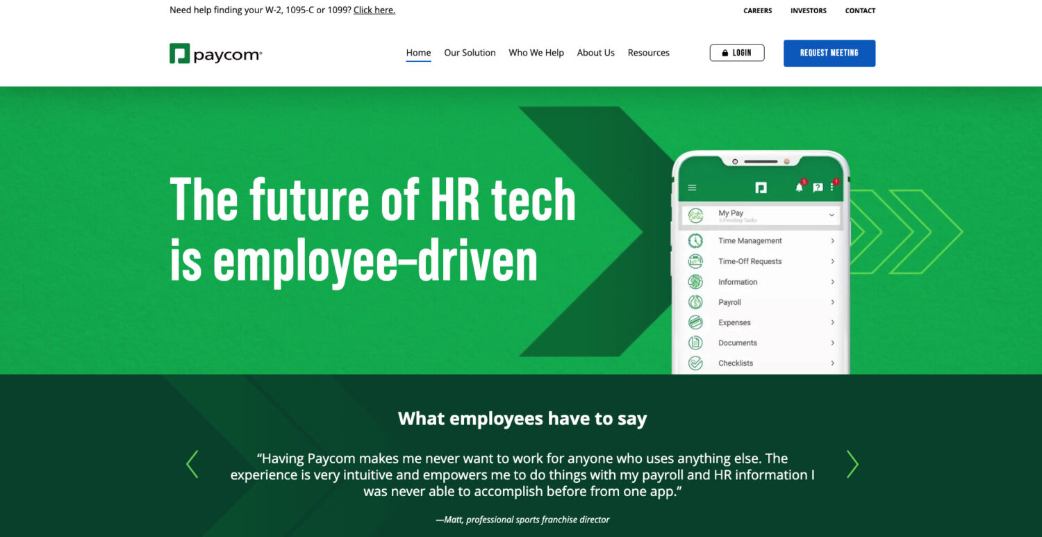 Who are the Best Paycom Competitors In 2024? - Sloneek®