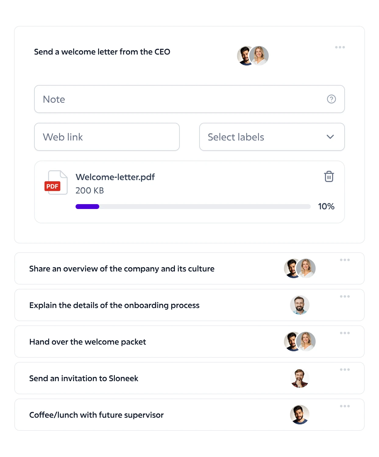 Onboarding new employees | Sloneek.com