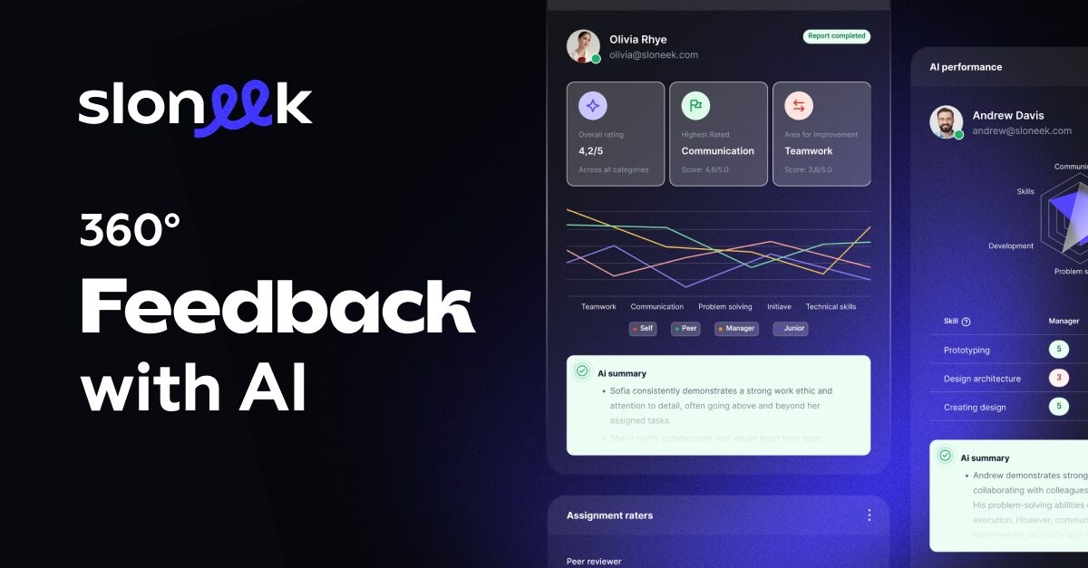 360° feedback with an AI agent | Sloneek
