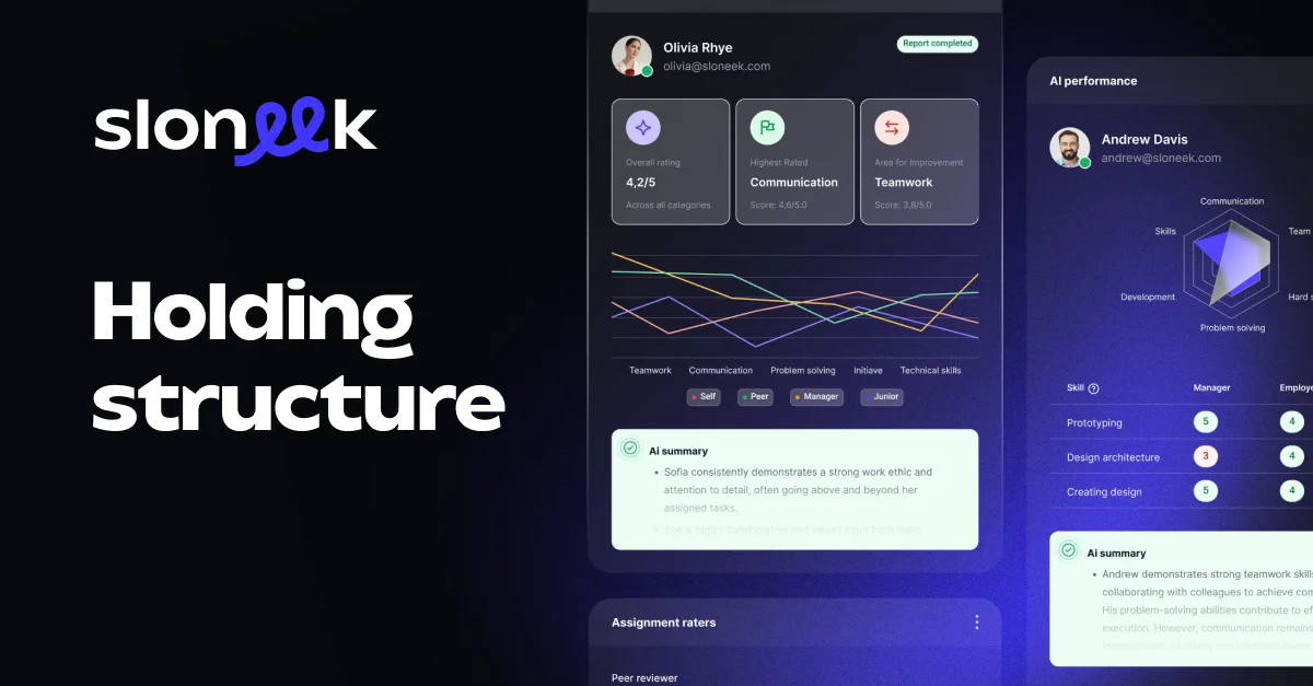 Holding structure – streamline company management | Sloneek